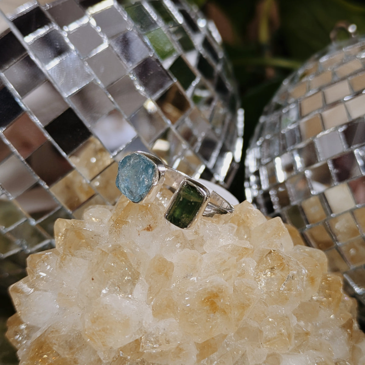 Raw Gemstone Pair Rings | Sterling Silver – Wild Alabaster