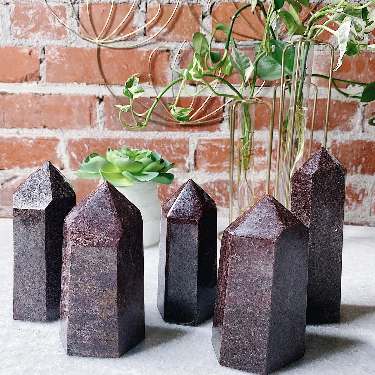 Intuitively Chosen Garnet Tower – Wild Alabaster